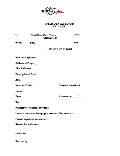 Application Forms - Housing Authority of Fiji